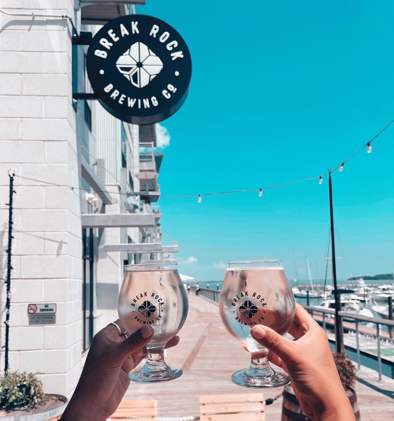 BRB hard seltzer- here to cool down high heat 😎 Try our Peach or ...