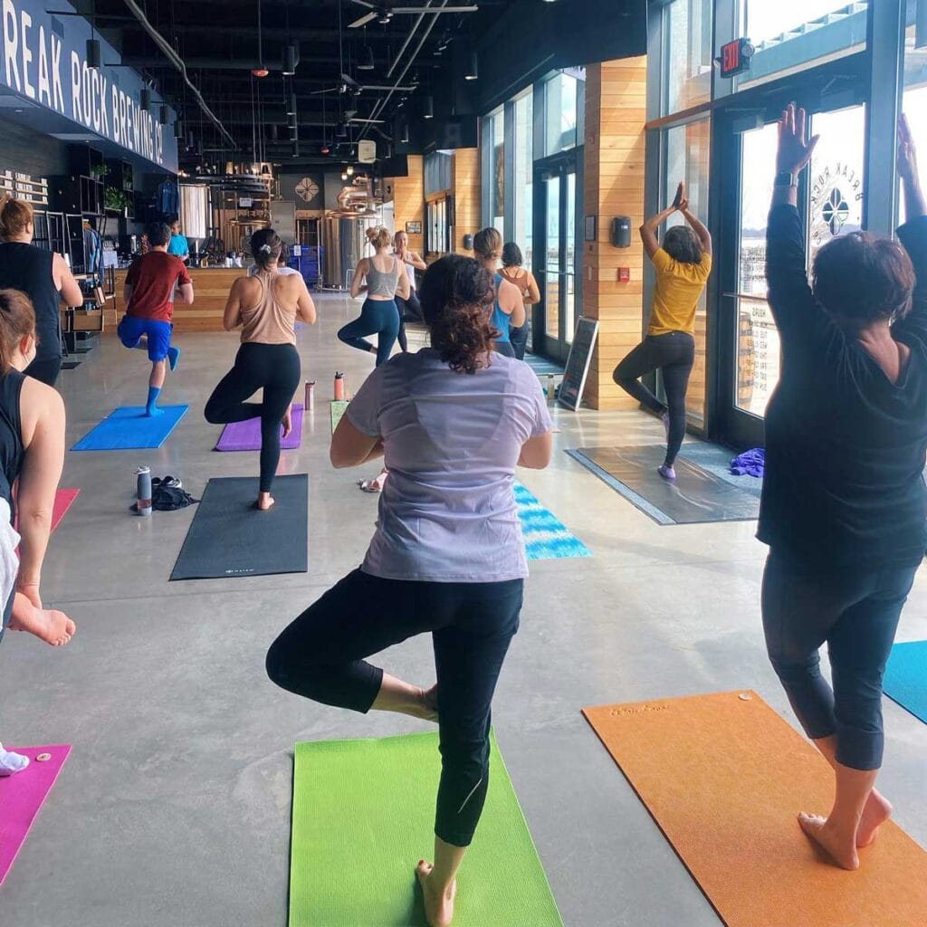 Family Yoga w/ Capella Yoga! | Break Rock Brewing